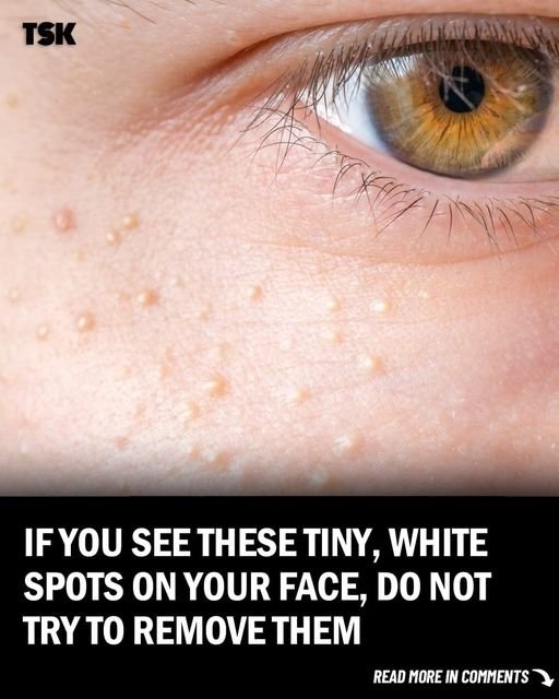 If you have small, white bumps on your face, it's best not to try to ...