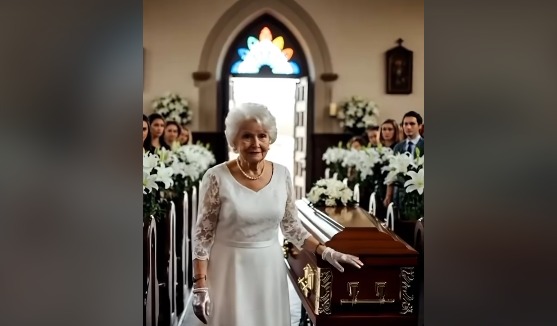 The Stranger in a Wedding Dress at My Father’s Funeral Revealed a ...